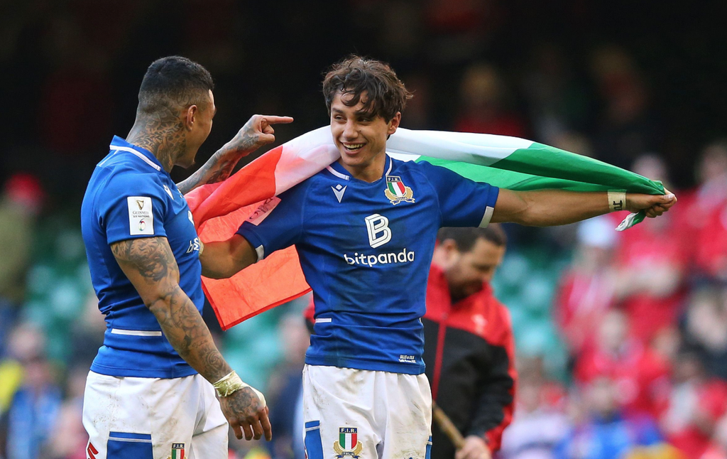 La performance di Ange Capuozzo in Galles - Italia [VIDEO]