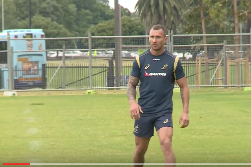 Rugby Video: Quade Cooper step In allenamento
